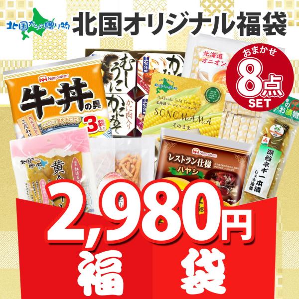 ■商品内容：北国オリジナル福袋　8点セット※ランダムで8点お届けします。※中身は、お選びいただけません。【2セット以上のご注文の場合】お届け内容が重複する場合もございますので、予めご了承ください。■お届け日：最短で12時までのご注文は当日発...