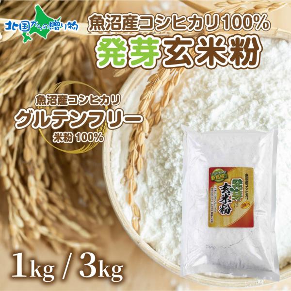 ■商品内容：・発芽玄米粉 1kg（250g×4袋）・発芽玄米粉 3kg (1kg×3袋)■お届け日：4-5日以内に発送予定（土日祝日・年末年始を除く）■送料：送料無料（沖縄・離島、一部地域は配送不可）■配送方法：常温便■保存方法：常温保存。...