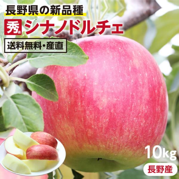 【発売日：2026年10月01日】・品種  シナノドルチェ・産地  長野県・内容量約10kg（28〜40玉）・配送  ヤマト運輸　常温便・保存方法  商品到着後、すぐに開封し商品状態をご確認ください。風通しの良い所で保存し、お早目にお召し上...