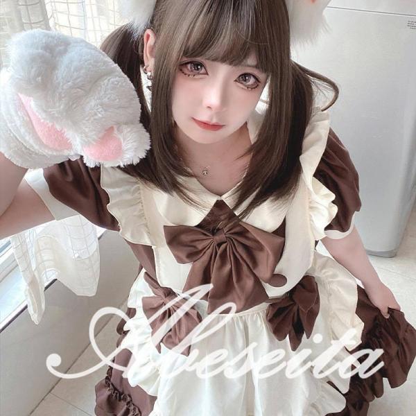 メイド服 コスプレ ハロウィン 仮装 衣装 パーティー カフェ ハロウィーン コスチューム 大きさサイズ
