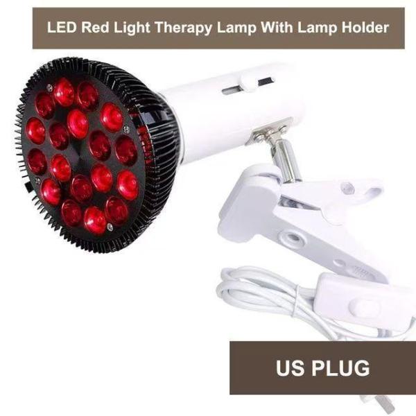 赤色光赤外線LEDランプ660nm850nm18 LED 54W 141MW / cm2E26E27スキンケア関節痛用デバイス長時間働く首の