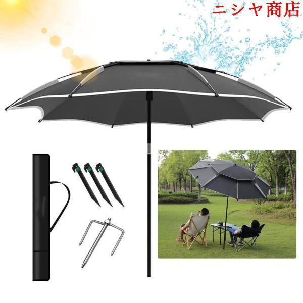● 2層構造で、上部に通気孔があり、通気性を維持します。アルミニウム傘のハンドルは頑丈で安定しており、安定性が良好です。風の強い日でも安心して使用できます。● スタイリッシュな傾斜ガーデンパラソル。釣り竿を持ち上げたり、視野を広げたりするの...