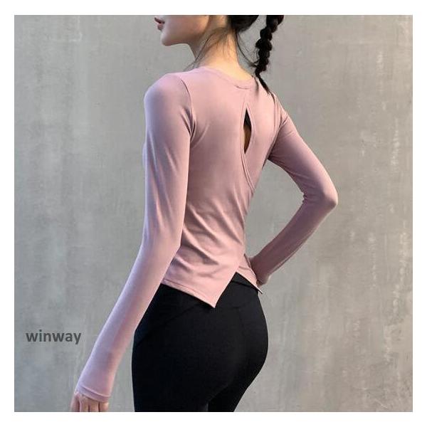 商品情報ヨガウェア かわいい 長袖 レディース ドルマン ヨガトップス Tシャツ カットソー ヨガ ピラティス フィットネ スウェア ダンスカラー:ピンク/カーキ/グレーサイズ:S/M/L/XLS---バスト96cm/袖丈36cm/着丈51...