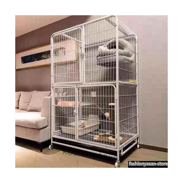 猫用ケージ 大型 多頭飼い 組立簡単 折り畳み式 掃除しやすいネコ用ゲージ コンパクト高さ 錆びない キャットハウス&amp;amp;amp;lt;br&amp;amp;amp;gt;個別のサイズの入荷時間かかります、時間指定不可です、ご了...