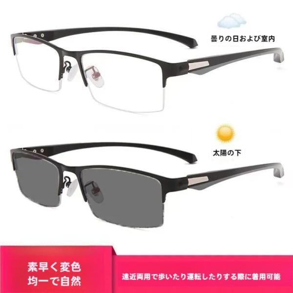 商品仕様 レンズ素材 フレーム素材：金属重量：約21.4g 適用対象：メンズサイズ：写真にご参考特徴：ブルーライトカット、変色レンズ ※レンズの濃度(変色)にかかわらず、紫外線をほぼ100%カットし、有害な光線からしっかり目を守ります。※使...