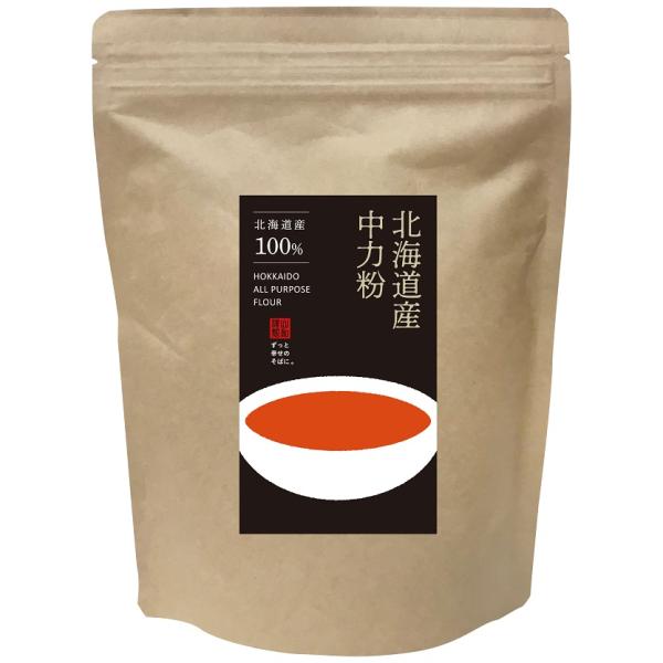 北海道産小麦の風味ともちもち感をいかした麺用粉で「そばのつなぎ」や「うどん」はもちろん、菓子にも使える扱いやすい中力粉です。小麦の味をしっかり感じたい方にぴったりの一品です。【原材料】小麦（北海道産）【内容量】500g【賞味期限】製造日より...