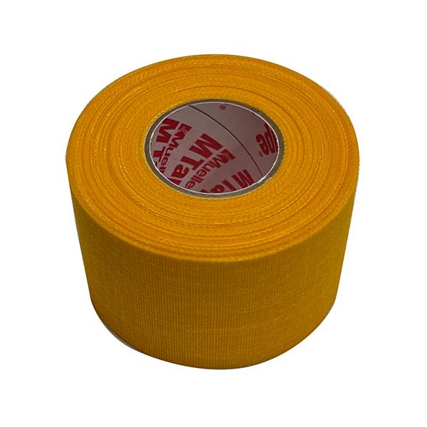 非伸縮コットンテープ。 サッカーのシンガード止め等、多彩な用途に使用可能 手でカットできる。■サイズ：幅38mm×長さ9.1m■カラー：ゴールド