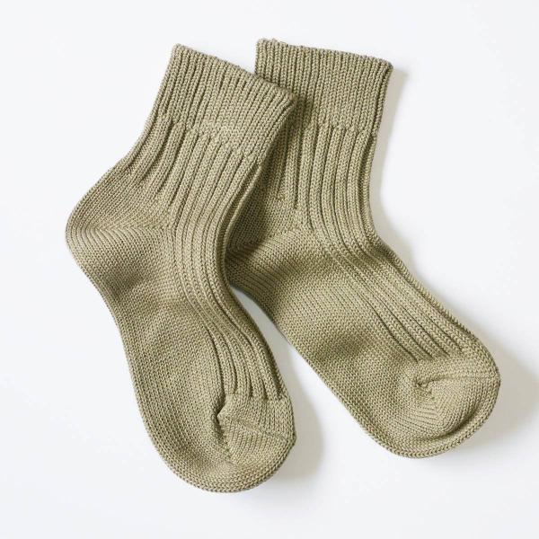 【ブランド】decka Quality socks(デカクォリティソックス)【商品】Low Gauge Rib Socks Short Length【品番】de-26【サイズ】1：21.5-24.5cm・2：25-28cm【原産国】日本(M...