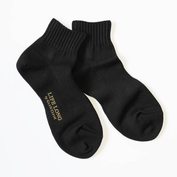 【ブランド】LIFE LONG by GLEN CLYDE(ライフロング グレンクライド)【商品】TS-2 中厚12cm丈ソックス【品番】-【サイズ】S：23-25cm・M：25-27.5cm【原産国】日本(Made in Japan)【素...