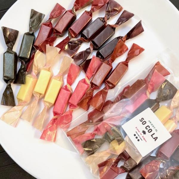 【食べ比べ本格チョコ】【オリジナルバッグ付 】食べやすいひと口サイズ チョコアソート１5個セット 無添加シングルオリジンチョコ 甘さ控えめ お試しで…（カカオ80％ビター・カカオ72％ビター・カカオ52％プレミアムミルク・カカオ42％抹茶ラ...