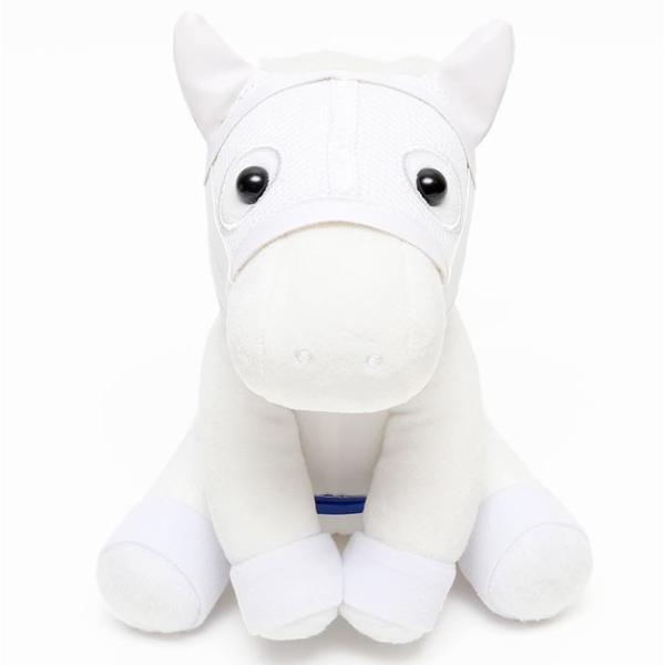 サイズ：全長約13cm（頭から尾先まで）×幅約8.5cm×奥行約15cm（脚から尾先まで）※写真は桜花賞バージョンになっておりますが、商品はヴィクトリアマイルバージョンになりますのでご了承ください。かばん等に付けられるボールチェーン付き座り...