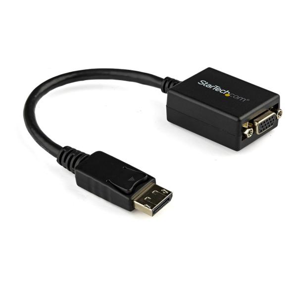 VGAモニタをDisplayPort搭載PCに接続StarTech スターテック ディスプレイアダプター/DP - VGA/1080p/23cmケーブルDP - VGA変換：DisplayPort 1.2（HBR2）アダプタでVGAディスプ...