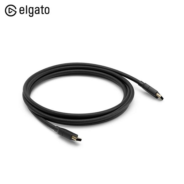 【発売日：2025年07月10日】Elgato USB-C 3.2 ケーブル  10 Gb/s データ転送, 3A電力供給, 金メッキコネクタ, 丈夫な編込ナイロン製ケーブル, 1.5m / 4.9ft, Mac, PC, ゲーム用周辺機器...