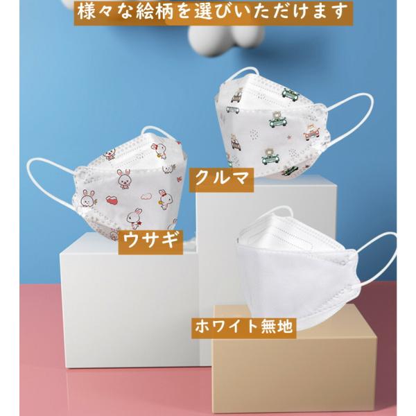 [商品概要]2歳から12歳の子供向けの、個包装タイプの使い捨て立体不織布マスクです。[特徴]・4層の高密度フィルターで、ウイルス飛沫・花粉・PM2.5を99%以上遮断します・立体3D形状がフェイスラインにフィットし、口元に空間ができるため通...