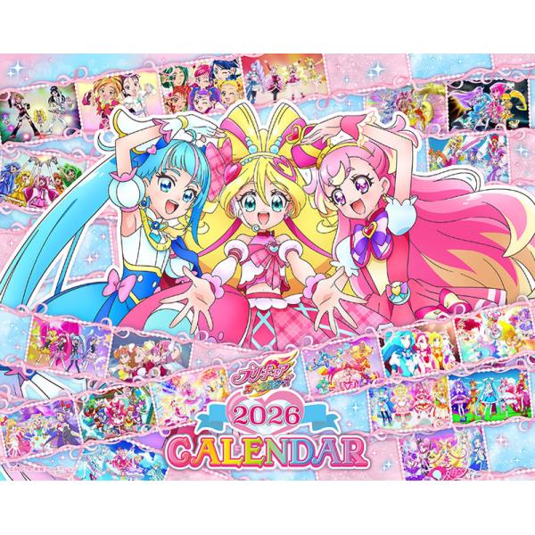 【発売日：2025年10月18日】■タイトル／卓上 プリキュアオールスターズ■品番／CL26-016■JAN／4960919492197■サイズ・仕様／16×20cm・13枚 / ヒラ