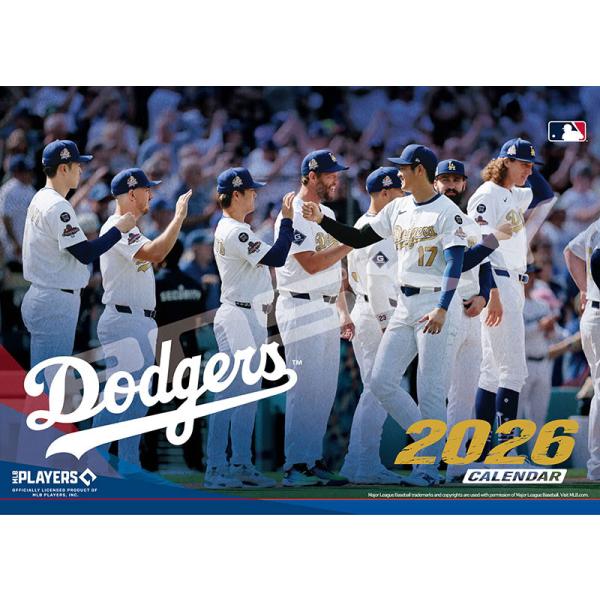 【発売日：2025年10月25日】■タイトル／卓上 ロサンゼルス・ドジャース■品番／CL26-556■JAN／4970381218898■サイズ・仕様／16×21cm・25P / ヒラ