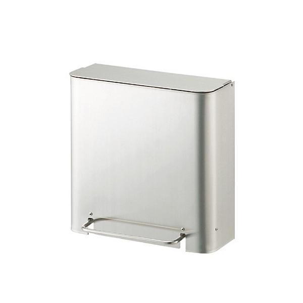 立ったまま、ペダル操作でフタがソフトに開閉できるサニタリーボックス。中カゴにゴミ袋をかけて、清潔にご利用いただけます。耐久性に優れたステンレス製、さらに薄型で場所をとらないのもうれしいですね。【仕様・規格】○サイズ：W31.5×D15.4×...