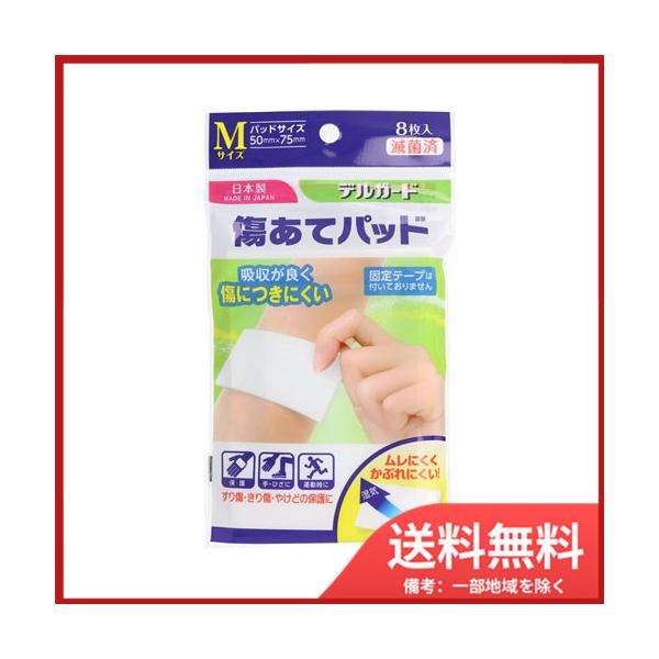 すり傷・きり傷　やけどなどに！通気が良く、ムレにくい。吸収が良く傷につきにくい！（固定テープはついていません）医療用脱脂綿を非固着性シートと効果的に組み合わせた傷あて材です。●傷につきにくい構造になっており、取り替え時の痛みや出血が少なく、...