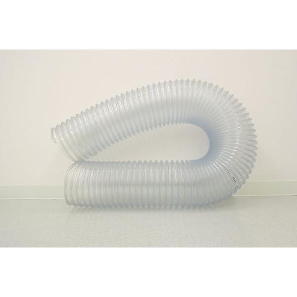 集塵用ダクトホースです。静電気防止透明色です。メートル単位でご注文下さい。※表示送料は1ｍの金額です。長さにより変更になります。あらかじめご了承ください。