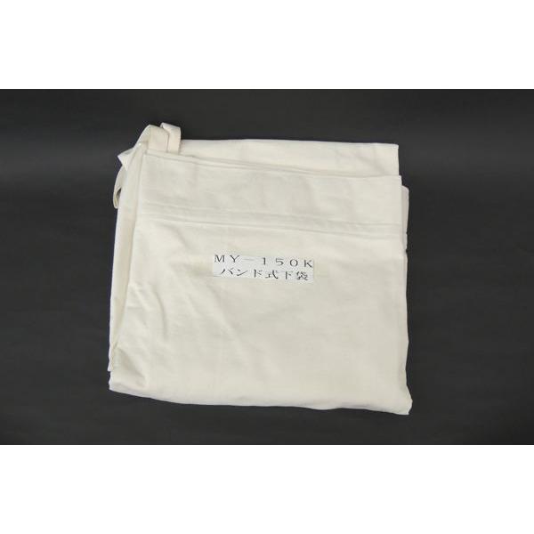 最も一般的なムラコシ工業製MY-150（3馬力）用の集塵下袋バンド式です。