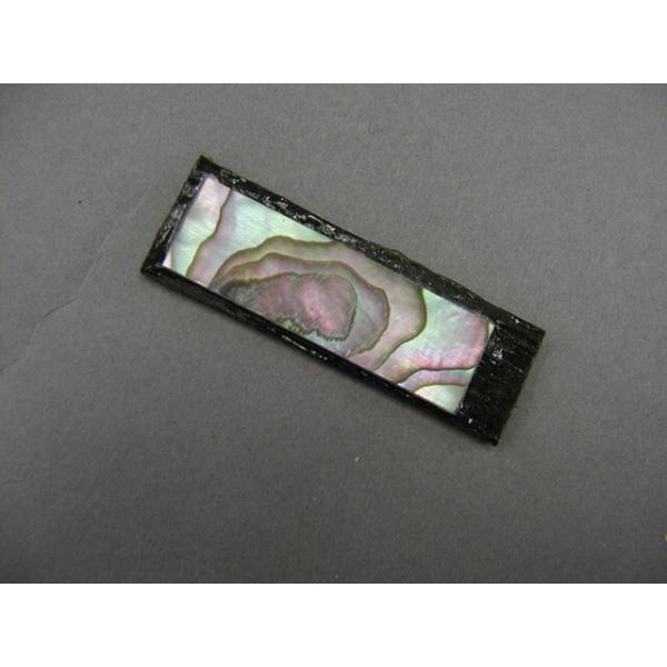 特価　Bass Ebony Bow Slide, Abalone