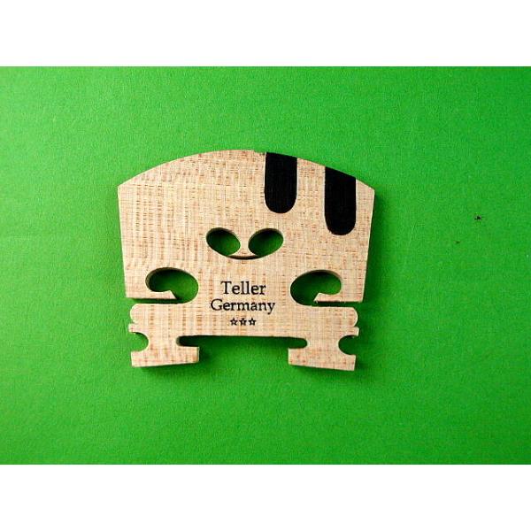 バイオリン駒 Teller E&amp;A線黒檀入り ☆☆☆ 4/4(独)Teller E・A線黒檀入り バイオリン駒　4/4サイズMADE IN GERMANY「未加工品」ですので、楽器に合わせて加工が必要です。