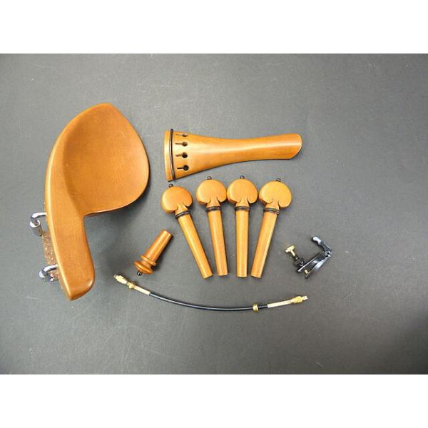 Violin Fitting SetBoxwood Black  1/4