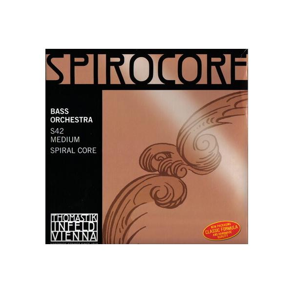 コントラバス弦・スピロコア・バラ売り   D線S37SPIROCORE BASS D：S37スパイラルコア・クロームスチール巻写真はセット品(オーケストラチューニング)の物です。