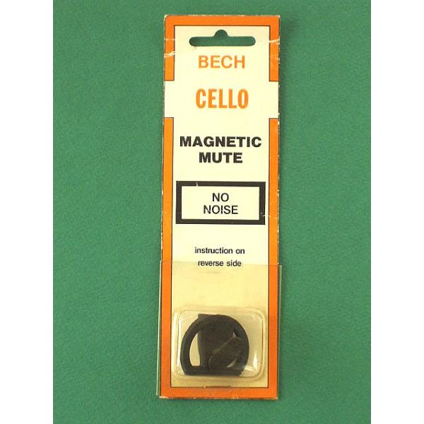 BECH MAGNETIC CELLO MUTEチェロミュートオランダ　Bech社製テールピースにマグネチックで密着するノイズフリータイプ。注：掲載写真のように、パッケージの一部に変色があります。