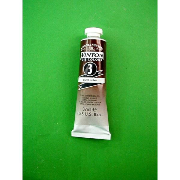 WINTON OIL COLOUR (BURNT UMBER) WINSOR &amp; NEWTONMade in France37mlペグボックス、Ｆ字孔の着色に最適。こげ茶色＊入荷時によりパッケージデザインが異なる場合が御座います。