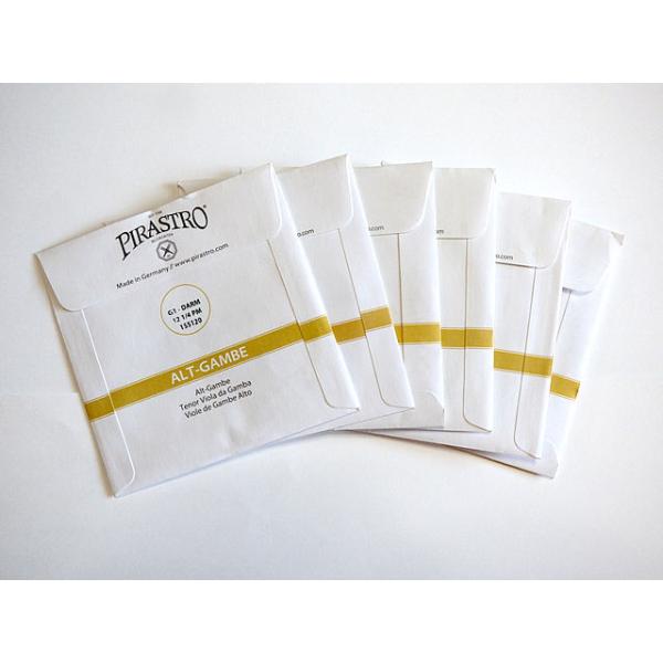 ピラストロ アルト・ガンバ弦 6本セット (テナー　ヴィオラ ダ ガンバ) PIRASTRO ALT GAMBE (Tenor Viola da Gambe)定価 44300円(税別)セット内容G1　#1551 プレーンガット(12 1/4...