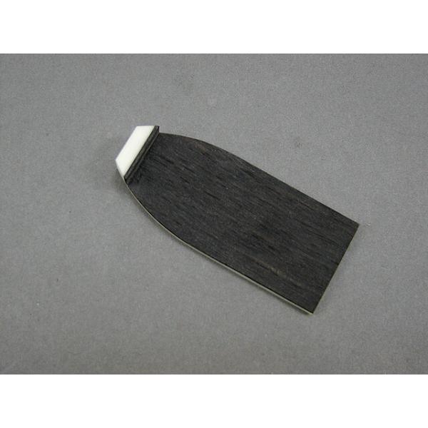 Bass Bow Tip Bone with Ebony Lining＊1枚のお値段です。Bass用ボーチップBass Bow Tip Bone Ebony Lining