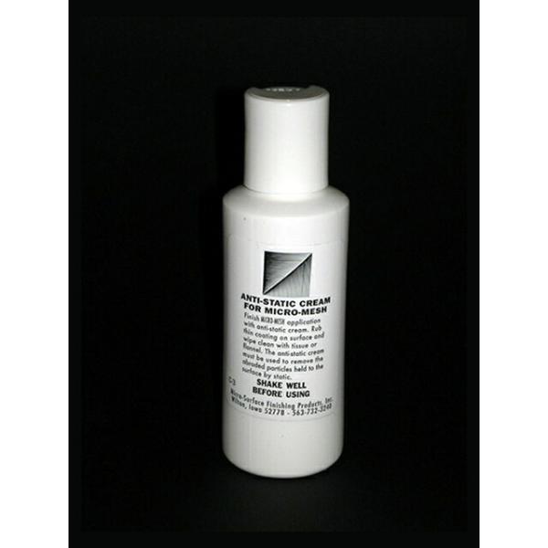 Micromesh 仕上げ用クリーム Anati-static cream 2oz＊入荷時によりパッケージデザインが異なる場合が御座います。作業の過程で生じた研磨面の静電気と汚れを落とします。静電気防止作用により、ごみや汚れの付着を防ぎ表面...