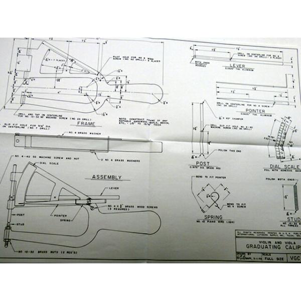 Violin and Viola Graduating Caliper