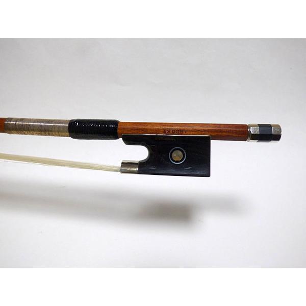 リメイク アルシェ バイオリン弓 1/2サイズ フェルナンブコ / 水牛フロッグ　　　Remake Violin Bow 1/2 Ferunambuco / Horn frog状態の良い中古フェルナンブコ弓をリメイク致しました。基弓の価格・...
