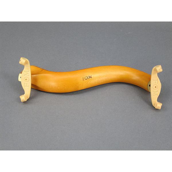 当店一押しの木製肩当しゃれた流線形のフォルム。ＫＵＮのブラボーに匹敵するハイグレード仕様。削りだしの高級木材と真鍮金具、体に触れる側は本革。郵送(定形外普通郵便)の送料は660円。＊ご注文内容により送料が異なる場合も御座います。