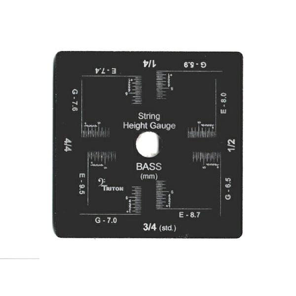 バス用弦高スケールこれがあれば、G線・E線の高さが瞬時に確認できます。3/4・1/2・1/4・の各分数も計測できます。＊使用例(掲載写真２枚目)は、チェロ用のものです。