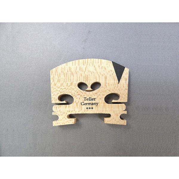 ビオラ駒 Teller ☆☆☆(独) A線黒檀入り「未加工品」ですので、楽器に合わせて加工が必要です。