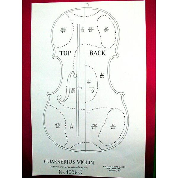 Guarneri Violin Diagram