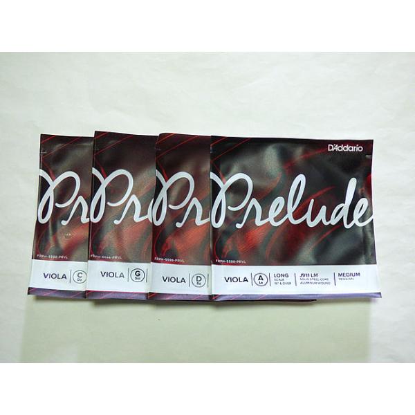 ビオラ弦 ダダリオ「プレリュード」セット D'Addario Prelude J910 setA線:J911/スチール・アルミ/D線:J912/スチール・アルミ巻G線:J913/スチール・ニッケル巻C線:J914/スチール・ニッケル巻Med...
