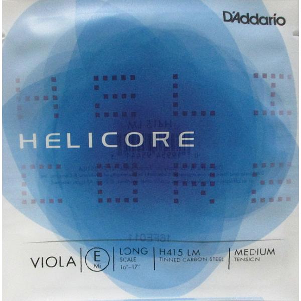 5弦ビオラ用E線 ダダリオ「ヘリコア」 D'Addario Helicore Viola-E H415 LM(Long scale-Medium tension)<br>TINNED CARBON Steel<br>...