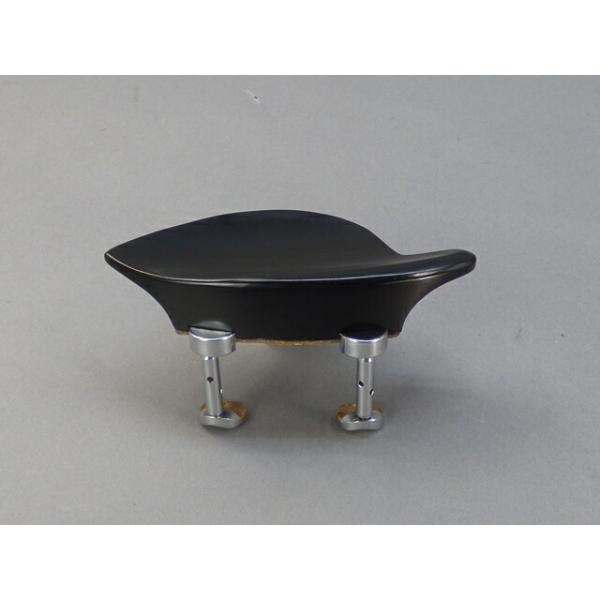 Morawetz/Hill Chrome Bracket Violin Chinrest Ebony バイオリンあご当 エボニー