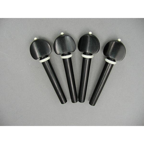 ビオラペグセット　エボニー ヒルモデル Viola Peg setEbony  Hill model with Bone Pin &amp; Ring