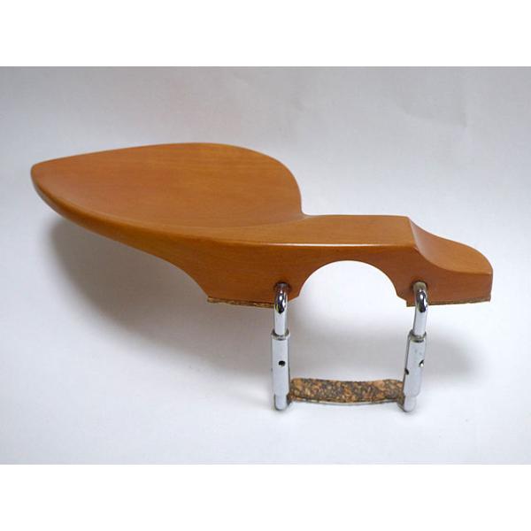 Violin Chinrest Boxwood Varga Regular Chrome Bracket Made in Indiaインド産最高級 ボックスウッド材使用。郵送(定形外普通郵便)の送料は450円です。＊他にご注文品があるなど、...