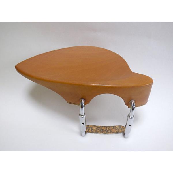 Violin Chinrest Boxwood Prisaka Regular Chrome Bracket Made in Indiaインド産最高級 ボックスウッド材使用。