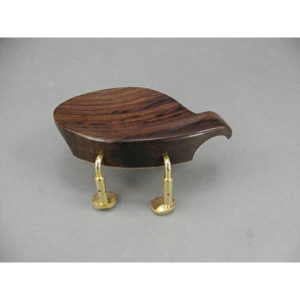 Violin Chinrest Rosewood Hollywood Regular Semi-Hill gold plated Bracket