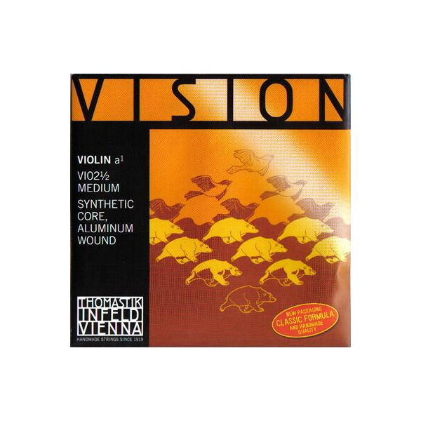 トマスティック社製のバイオリン用 2A線THOMASTIK-INFELD VISION Violin A:VI02仕様Synthetic core, Aluminum wound (シンセティックコア アルミ巻)郵送(定型普通郵便)の送料は...