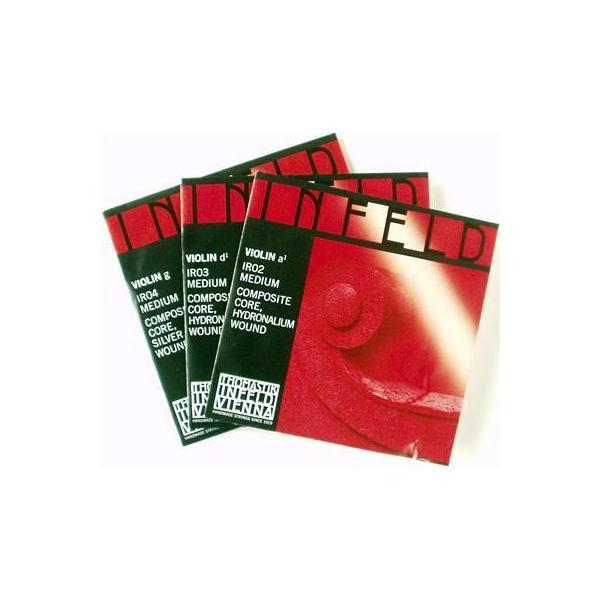 バイオリン弦 インフェルド 赤ADG3本セット INFELD Red ADG set赤と青は同時に発売され、用途に応じて補完、ミックス使用が出来るように、全く同じテンションに設定されています。赤は多くのバイオリンでは落ち着いた音色で、青は輝...