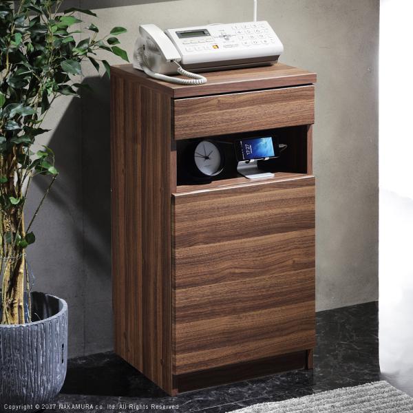電話台 おしゃれ 北欧 オフィス ルーター収納付き ファックス台 リビングキャビネット 幅40cm 木製 リビング収納※メーカー直送のため代金引換はお受けできません。※沖縄・一部離島は別途送料がかかります。お見積もりいたしますのでお問い合わ...