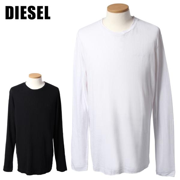 ディーゼル ロングスリーブTシャツ 00SHED 0CATA メンズ DIESEL ロンT 長袖シャツ ロゴ刺繍 白 黒ブランド DIESEL / ディーゼルオリジナル品番 00SHED 0CATA 100 Sアイテム Tシャツカラー 10...
